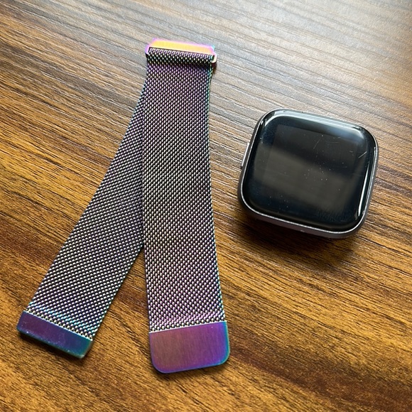 fitbit | Wearables | Fitbit Versa 2 With Two Metal Bands And Charger ...